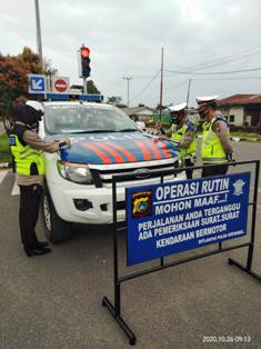 Ditlantas Polda Babel Gelar Operasi Zebra 2020 - Tribratanews Polda Babel