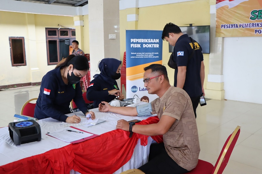 Personil Polres Belitung Timur Laksanakan Kegiatan Pemeriksaan Kesehatan Berkala Tahun Anggaran ...