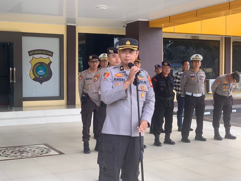 Kasubsatgas Log : Tekankan Netralitas serta Jaga Institusi Polri - Tribratanews Polda Babel