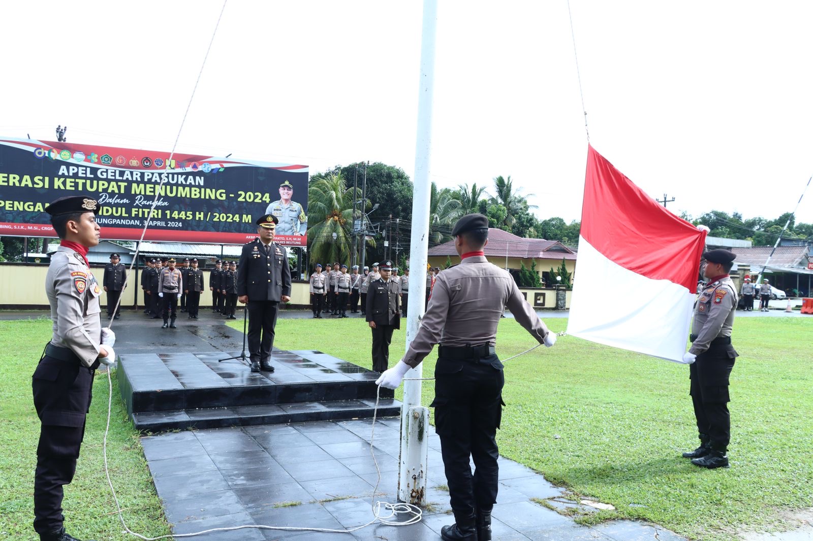 Polres Belitung Gelar Upacara Peringatan Hari Lahir Pancasila Tahun 2024 - Tribratanews Polda Babel