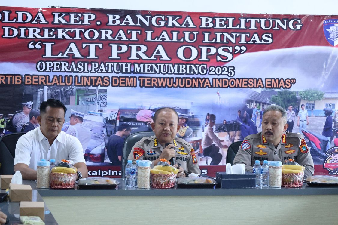 Dit Lantas Polda Babel Gelar Latpraops Jelang Operasi Patuh Menumbing 2025 - Tribratanews Polda ...